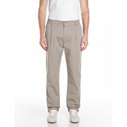 Replay Herren Chinohose "ADHANN"khaki, Gr. 31, Web, Obermaterial: 97% Baumwolle, 3% Elasthan, Hosen, im Tapered Fit