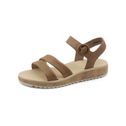 Paul Green Damen Riemchensandale "Paul Green Sandalen Glattleder", Gr. 39cuoio, Glattleder, Schuhe