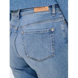 Only Damen Slim-fit-Jeans "ONLSUI MID SLIM DNM DIA460 NOOS", blau, Gr. L, unifarben, Denim/Jeans, Obermaterial: 98% Baumwolle, 2% Elasthan, Jeans