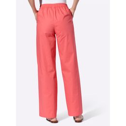 Heine Damen Schlupfhose, rosa, Gr. 40, unifarben, 98% Baumwolle, 2% Elasthan, Hosen