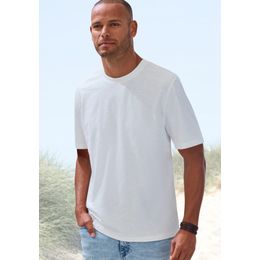 John Devin Herren T-Shirtcreme, Gr. XXXL, Jersey, Obermaterial: 60% Baumwolle, 40% Polyester, Shirts, in Struktur-Qualit&auml;t und modischen Farben