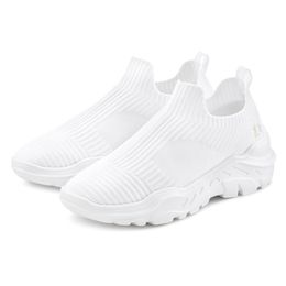 Lascana Damen Sneaker "Slip-On-Sneaker", Gr. 40, wei&szlig;, Obermaterial: 100% Textilmaterial. Decksohle: 100% Textilmaterial. Futter: 100%