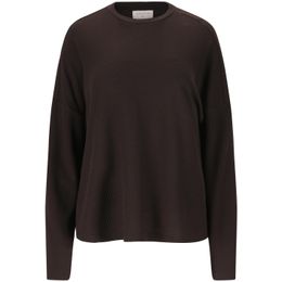 ENDURANCE ATHLECIA ATHLECIA Damen Sweatshirt "Cardall", braun, Gr. 34, unifarben, 66% Polyester, 28% Viskose, 6% Elasthan, Sweatshirts, Komfort