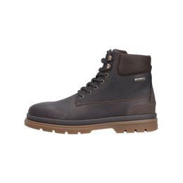 Rieker Herren Schn&uuml;rstiefelette "Rieker Stiefelette Glattleder", Gr. 44kastanie, Glattleder, Schuhe