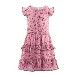 happy girls M&auml;dchen Sommerkleid "M&auml;dchenkleid", rosa, Gr. 110, Stoff, 100% Polyester, Kleider