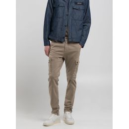 Replay Herren Cargohose "JAAN", beige, Gr. 30, Web, Obermaterial: 91% Baumwolle, 6% Elastomultiester, 3% Elasthan, Hosen, Hyperflex