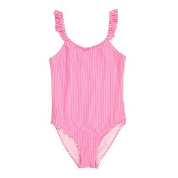 Only Girls Badeanzug 'KOGSUNNY' M&auml;dchen Gr&ouml;&szlig;e 134/140 pink / wei&szlig;