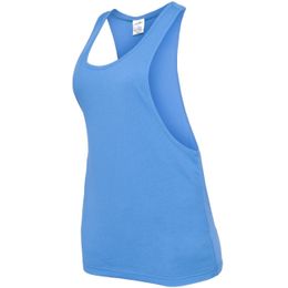 Urban Classics Damen Yoga & Relax Shirt "Urban Classics Damen Ladies Loose Tank"turquoise, Gr. XS, unifarben, 100% Baumwolle, Shirts