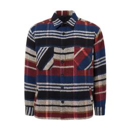 2Y Premium Herren Langarm-Poloshirt "2Y Premium 2Y Premium Woven Shirt", bunt, Gr. L, kariert, 50% Wolle, 50% Polyester, Shirts