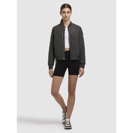 Khujo Damen Steppjacke "FEEN", grau, Gr. S, unifarben, Web, 78% Nylon, 22% Baumwolle, Jacken
