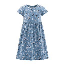happy girls M&auml;dchen Sommerkleid "M&auml;dchenkleid"dove blau, Gr. 104, Stoff, 100% Baumwolle, Kleider