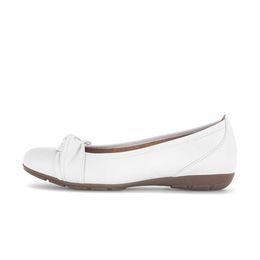 Gabor Damen Ballerina "Sportliche Ballerina", Gr. 38,5, wei&szlig;, Schuhe