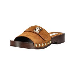 Steve Madden Damen Pantolette "Steve Madden Pantoletten Leder", Gr. 38, braun, Leder, Schuhe