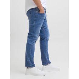Jack & Jones PlusSize Herren Slim-fit-Jeans "JJIGLENN JJORIGINAL MF 071 NOOS PLS", blau, Gr. 48, JACK & JONES PLUSSIZE, Abriebeffekte, Denim/Jeans, Obermaterial: 76%