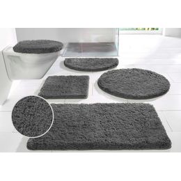 Badematte OTTO HOME, H:30mm, grau, Polyester, Badematten, "Sanremo Standard, Badvorleger, Badezimmer Teppich, sehr weich", Badteppich, unifarben,