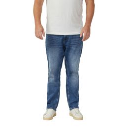 Herren 5-Pocket-Jeans "Mauro GG", blau, Gr. 46, s.Oliver MEN BIG SIZES, unifarben, Denim/Jeans, Obermaterial: 86% Baumwolle, 13% Polyester, 1%