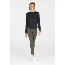 ENDURANCE ATHLECIA ATHLECIA Damen Trainingstights "Aliya", braun, Gr. 42, unifarben, 75% Nylon, 25% Elasthan, Hosen, im stretchy Design mit flachen N&auml;hten