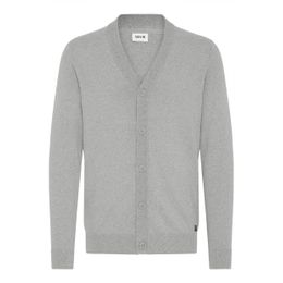 !Solid SOLID Herren Strickjacke "Strickjacke SDAkalma", grau, Gr. XXXL, Obermaterial: 70% Baumwolle CO recyc.. 30% Polyester Pol. recyc.., Strickjacken