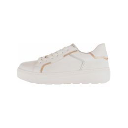 Gabor Damen Sneaker "Gabor Sneaker Leder", Gr. 39, wei&szlig;, Leder, Schuhe
