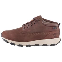 Timberland Herren Schn&uuml;rboots "WINSOR PARKMID LACE UP WATERPROOF SNEAKER", Gr. 42schwarz braun, Leder, Schuhe, Winterstiefel, Schn&uuml;rstiefel,