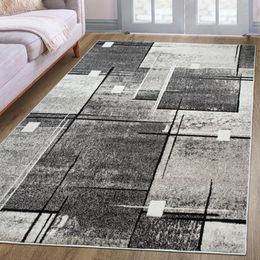 Teppich OTTO HOME, B:80cm H:9mm L:150cm, braun, Kunstfaser, Wohnzimmer, Teppiche, "Deblin", weicher Flor, Kurzflor, Karo-Design, modern,