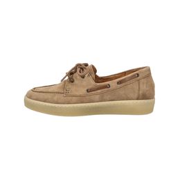 Gabor Damen Slipper "Gabor Slipper Veloursleder", Gr. 39, beige, Veloursleder, Schuhe