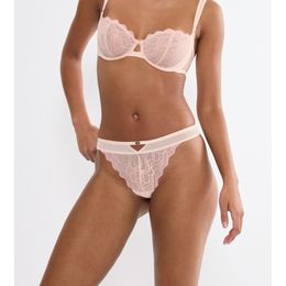 Triumph Damen String "Palina Waves of Glow", Gr. 44, rosa, Spitze, Obermaterial: 77% Polyamid, 23% Elasthan, Unterhosen, Triumph x Palina Rojinski,