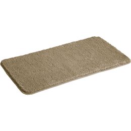Badematte OTTO HOME, H:20mm, beige, Polyester, Badematten, "Inga, Badezimmer Teppich, Badvorleger", Badteppich, unifarben, weich, als halbrund und