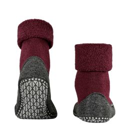 Falke Herren Haussocken "Cosyshoe", Gr. 37, rot, Merinowolle, Polyamid, Socken, mit Merinowolle & rutschhemmender Sohle, atmungsaktiv