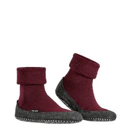 Falke Herren Haussocken "Cosyshoe", Gr. 43, rot, Merinowolle, Polyamid, Socken, mit Merinowolle & rutschhemmender Sohle, atmungsaktiv