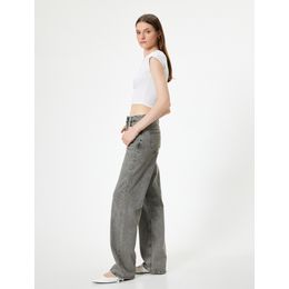 KOTON Jeans Damen Gr&ouml;&szlig;e 31 grey denim