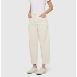 MAC Damen Stoffhose "BORA 2.3 zip", beige, Gr. 38, unifarben, Web, Obermaterial: 96% Baumwolle, 4% Elasthan, Hosen, mit Stretch