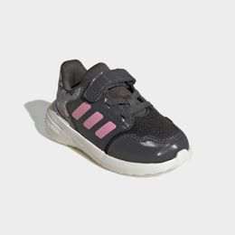 M&auml;dchen Sneaker "TENSAUR RUN 3.0 F&Uuml;R BABYS UND KLEINKINDER", adidas Sportswear, Gr. 27, grau, Synthetik, Textil, Schuhe, f&uuml;r Kinder, mit
