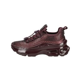 Steve Madden Damen Sneaker "Steve Madden Sneaker Lederimitat/Textil", Gr. 41cherry, Lederimitat, Textil, Schuhe