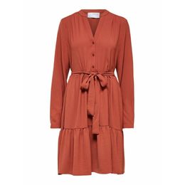 Selected Kleid Damen Gr&ouml;&szlig;e 40 dunkelorange Winterkleid