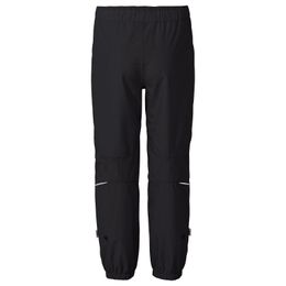 Vaude M&auml;dchen Regenhose "KIDS GRODY PANTS V", schwarz, Gr. 98, unifarben, Web, Obermaterial: 100% Polyester, Hosen, wasserdicht, winddicht,