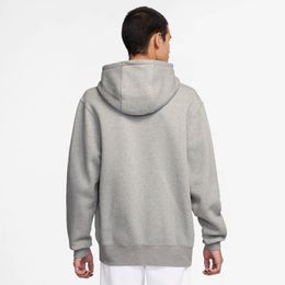 Nike Sportswear Herren Kapuzensweatshirt "M NK CLUB BB FZ HOODIE"dk grau heather, lt smoke grau, wei&szlig;, Gr. XXL, Jersey, Obermaterial: 80% Baumwolle,