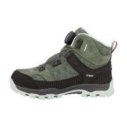 CMP Kinder Outdoorschuh "KIDS KIRUNA MID FITGO WP TREKKING SHOES", Gr. 34, gr&uuml;n, Leder, Schuhe, wasserdicht
