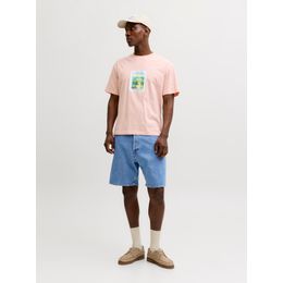 Jack & Jones JACK & JONES Herren Jeansshorts "JJITONY JJORIGINAL SHORTS AM 460 SN"light blau washed, Gr. S, Abriebeffekte, Denim/Jeans, Obermaterial: 100%