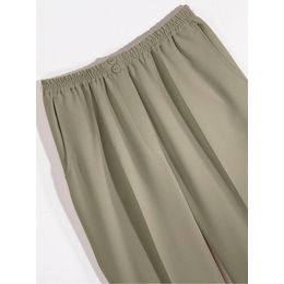 Classic Basics Damen Schlupfhose, gr&uuml;n, Gr. 235, unifarben, 62% Polyester, 36% Viskose, 2% Elasthan, Hosen