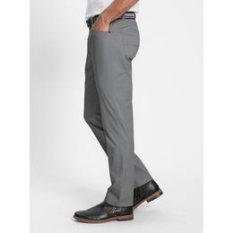 Br&uuml;hl BR&Uuml;HL Herren 5-Pocket-Hose, grau, Gr. 48, unifarben, 98% Baumwolle, 2% Elasthan, Hosen