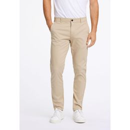 LINDBERGH Herren Chinos "Chinos Slim Fit", beige, Gr. 33, unifarben, Obermaterial: 98% Baumwolle, 2% Elasthan, Hosen