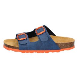 Lico M&auml;dchen Pantolette "Pantolette Bioline Kids", Gr. 33, blau, Synthetik, Schuhe
