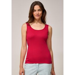 Cecil Damen Tr&auml;gertop, rot, Gr. XXL, unifarben, Web, 100% Baumwolle, Tops, aus reiner Baumwolle
