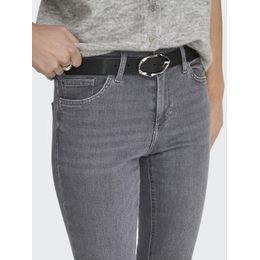 Only Damen Bootcut-Jeans "ONLBLUSH MID WAIST FLARED DNM REA1099"grau denim, Gr. S, unifarben, Denim/Jeans, Obermaterial: 92% Baumwolle, 6%