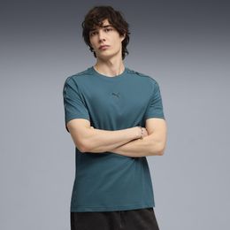 Puma Herren T-Shirt "Essentials Tape T-Shirt Herren", blau, Gr. XL, clean, Obermaterial: 100% Baumwolle. Rippe: 20% Polyester, 80% Baumwolle, Shirts