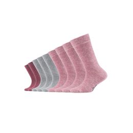 s.Oliver Damen Socken "Socken Kinder Str&uuml;mpfe mit weichem Bund Baumwolle Pflegeleicht", Gr. 23, rosa, 80% Baumwolle, 17% Polyamid, 3% Elasthan, uni,