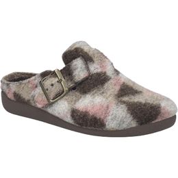 Josef Seibel Damen Hausschuh "Cara 01, beige-multi", Gr. 36, beige, Obermaterial: 100% Textilmaterial TEXMAT., Schuhe