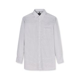 Businesshemd OLYMP "OLYMP Luxor, comfort fit - big, New Kent", Herren, Gr. 47, Normaler Arm, wei&szlig; (nougat), 100% Baumwolle, Hemden