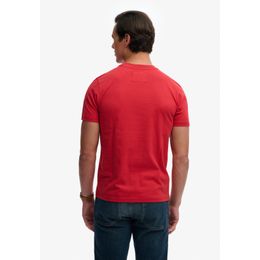 Superdry Herren Rundhalsshirt "VL CLASSIC TEE", rot, Gr. L, bedruckt, Single Jersey, Obermaterial: 100% Baumwolle, Shirts, mit klassischem